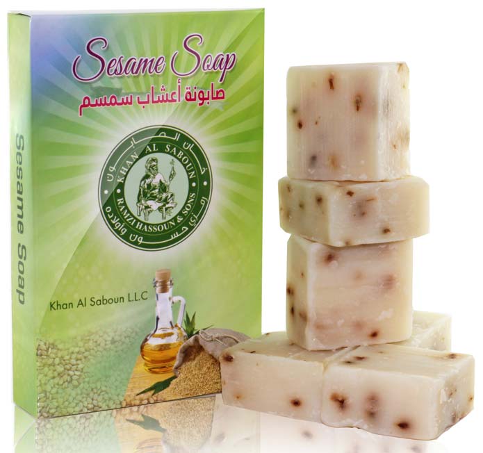 Sesame Herbal Soap - Khan Al Saboun Al Asli